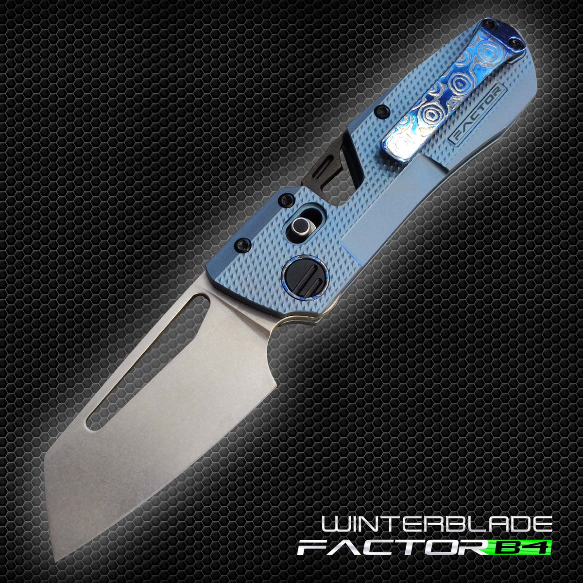 (SOLD OUT) FACTOR B4: ICE BLUE DIAMOND TEXTURE TITANIUM SCALES + STONE ...