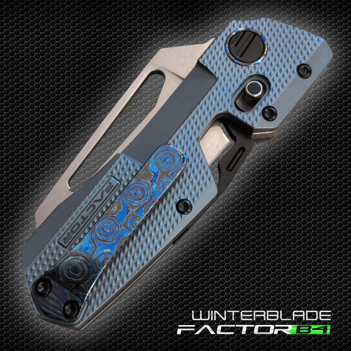 (SOLD OUT) FACTOR B4: ICE BLUE DIAMOND TEXTURE TITANIUM SCALES + STONE ...